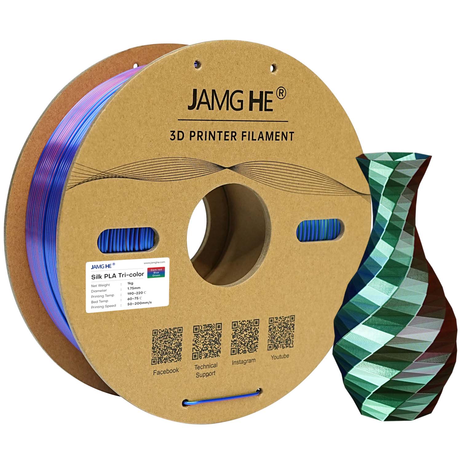 PLA silk Tri colour – Jupiter landing